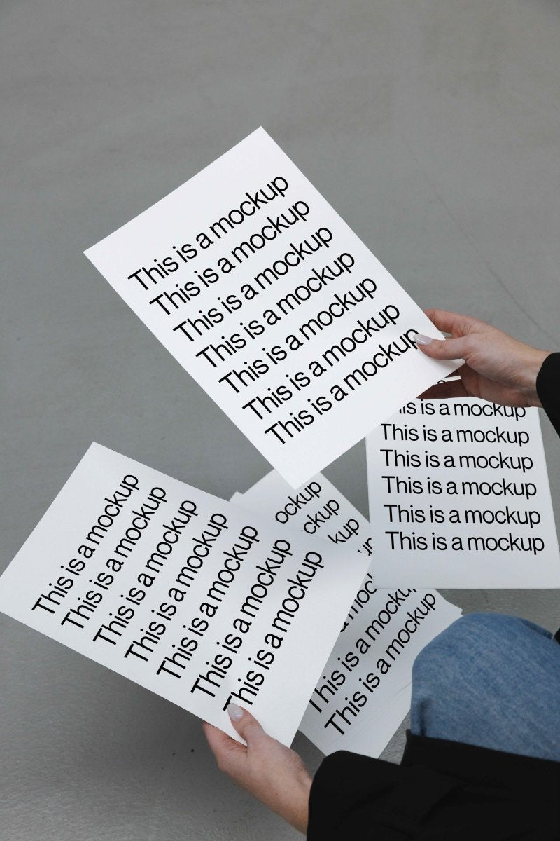 Paper Loose Hands Concrete Mockup – Mock Exchange