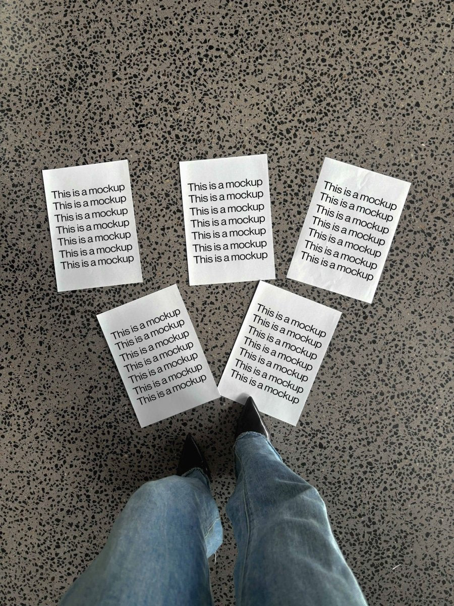 Paper Loose Stone Floor Mockup – Mock Exchange
